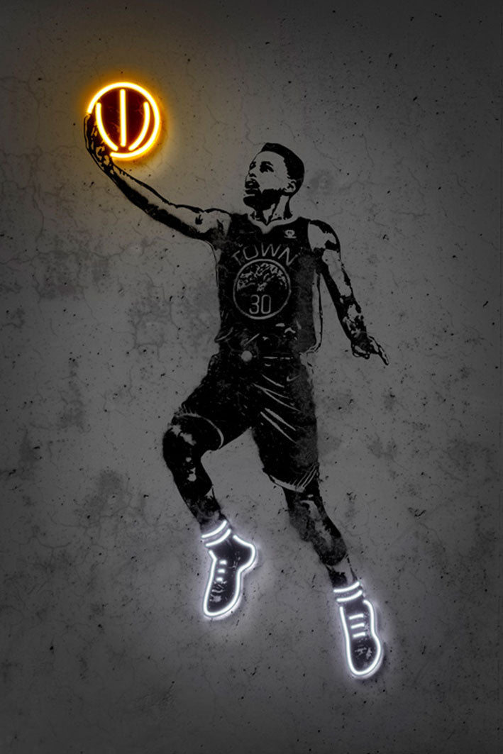 Curry - Neon Art - Blue Shaker Print – BLUE SHAKER