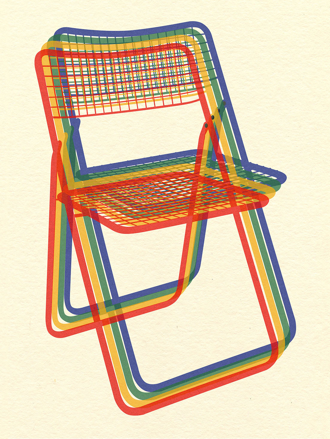 Rosi Feist - Ted Net Chair Rainbow – BLUE SHAKER